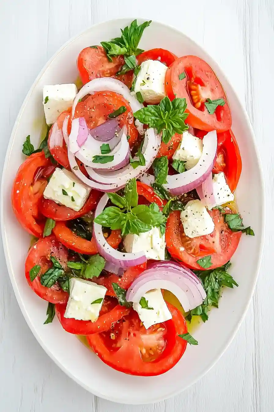 Chilled Tomato Feta Salad