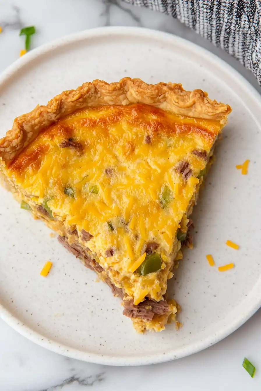 Fluffy Roast Beef Quiche
