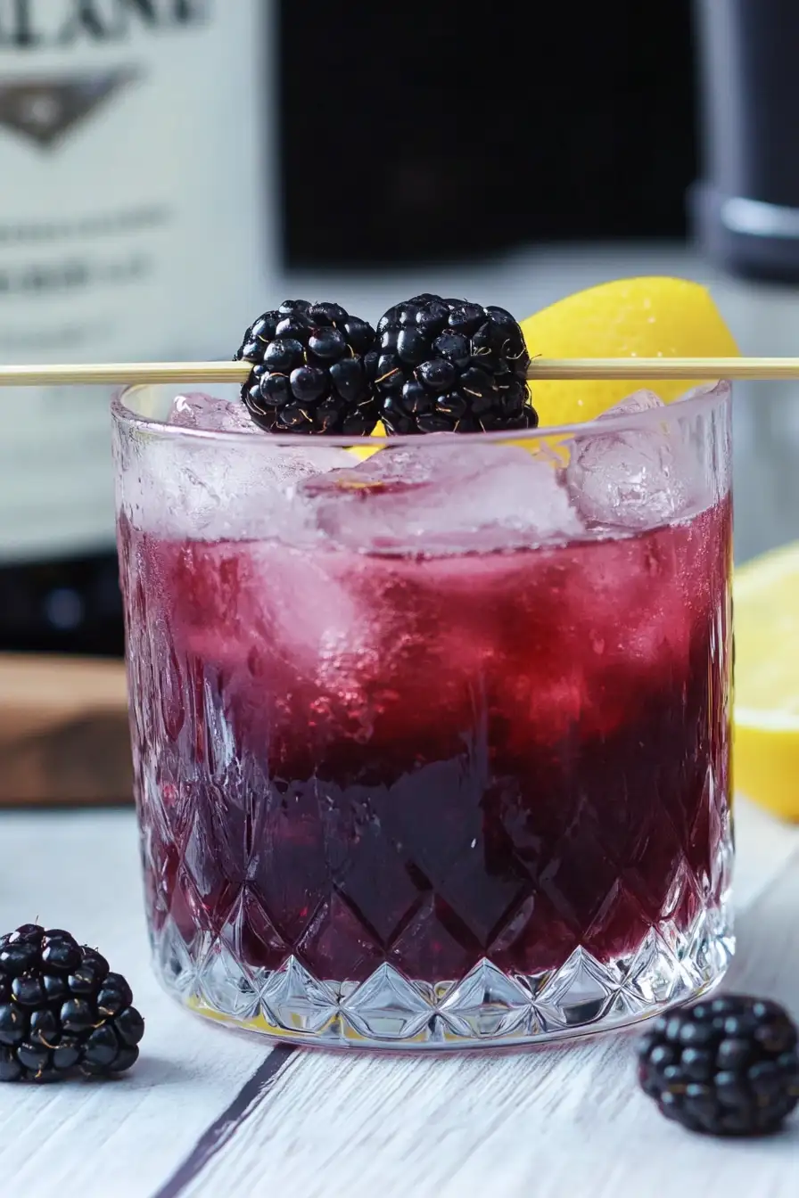 Quick Mulberry Gin Cocktail