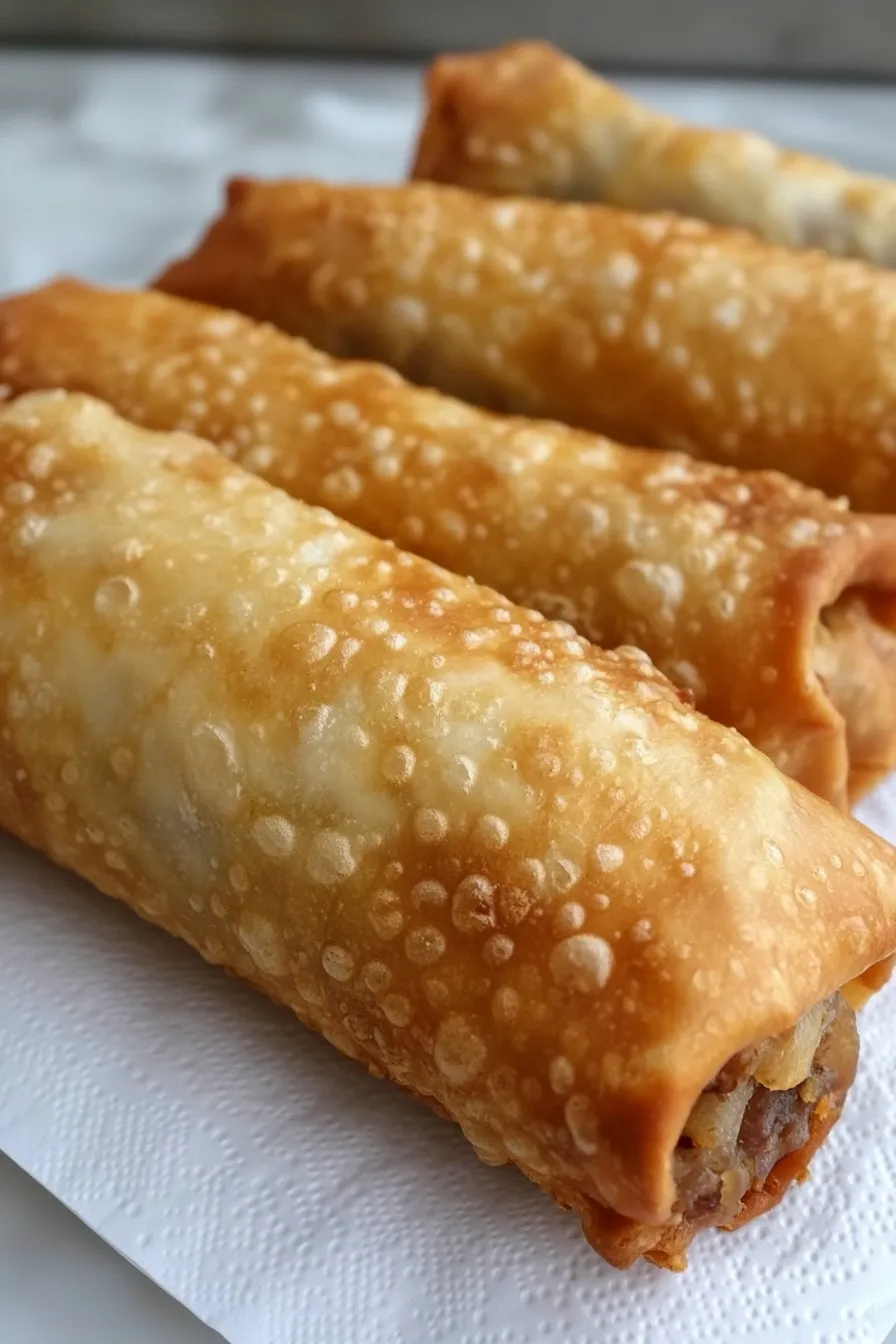 Savory Prime Rib Egg Rolls