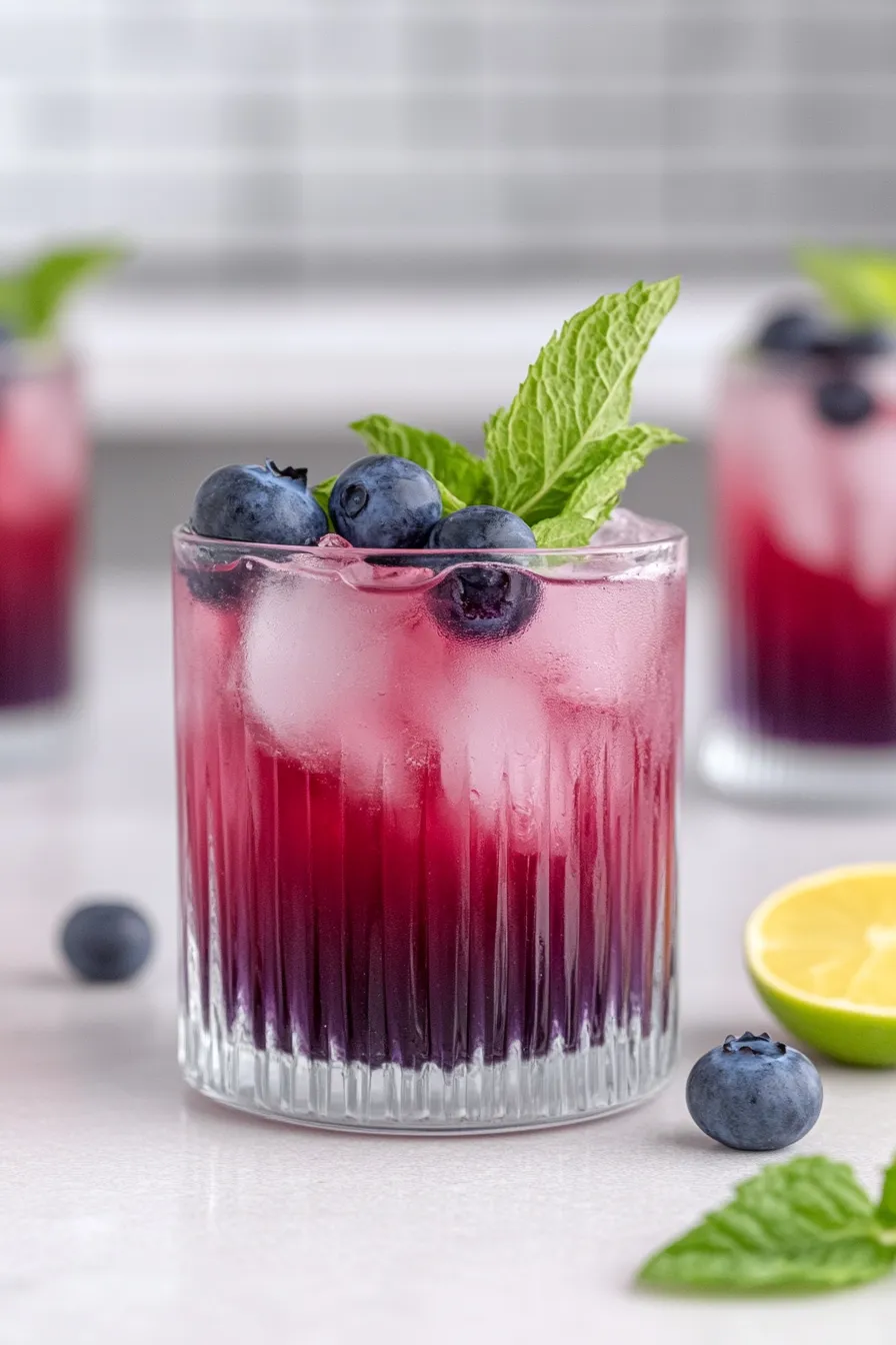Easy Blueberry Gin and Tonic