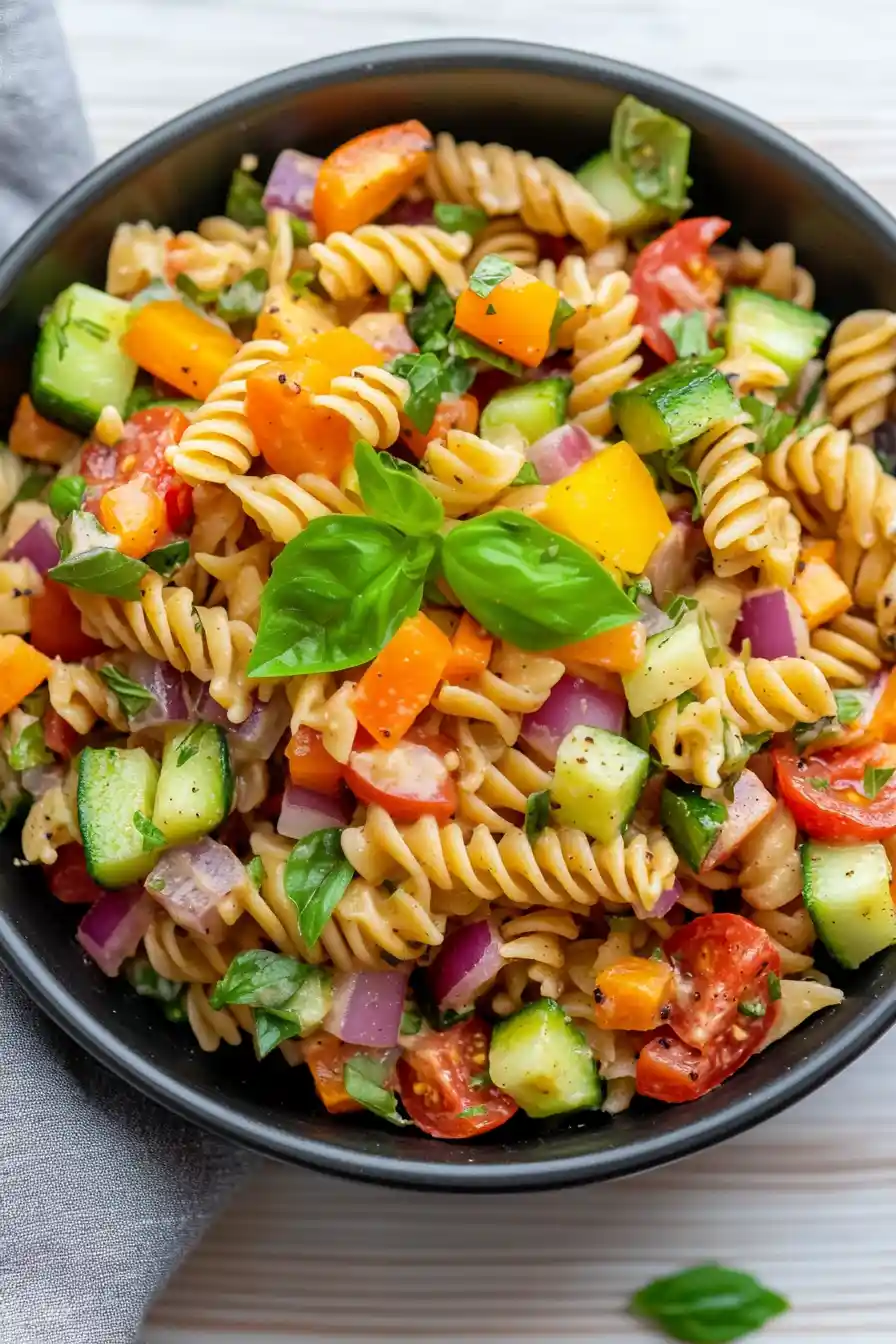 Light Pasta Salad with Balsamic Vinaigrette