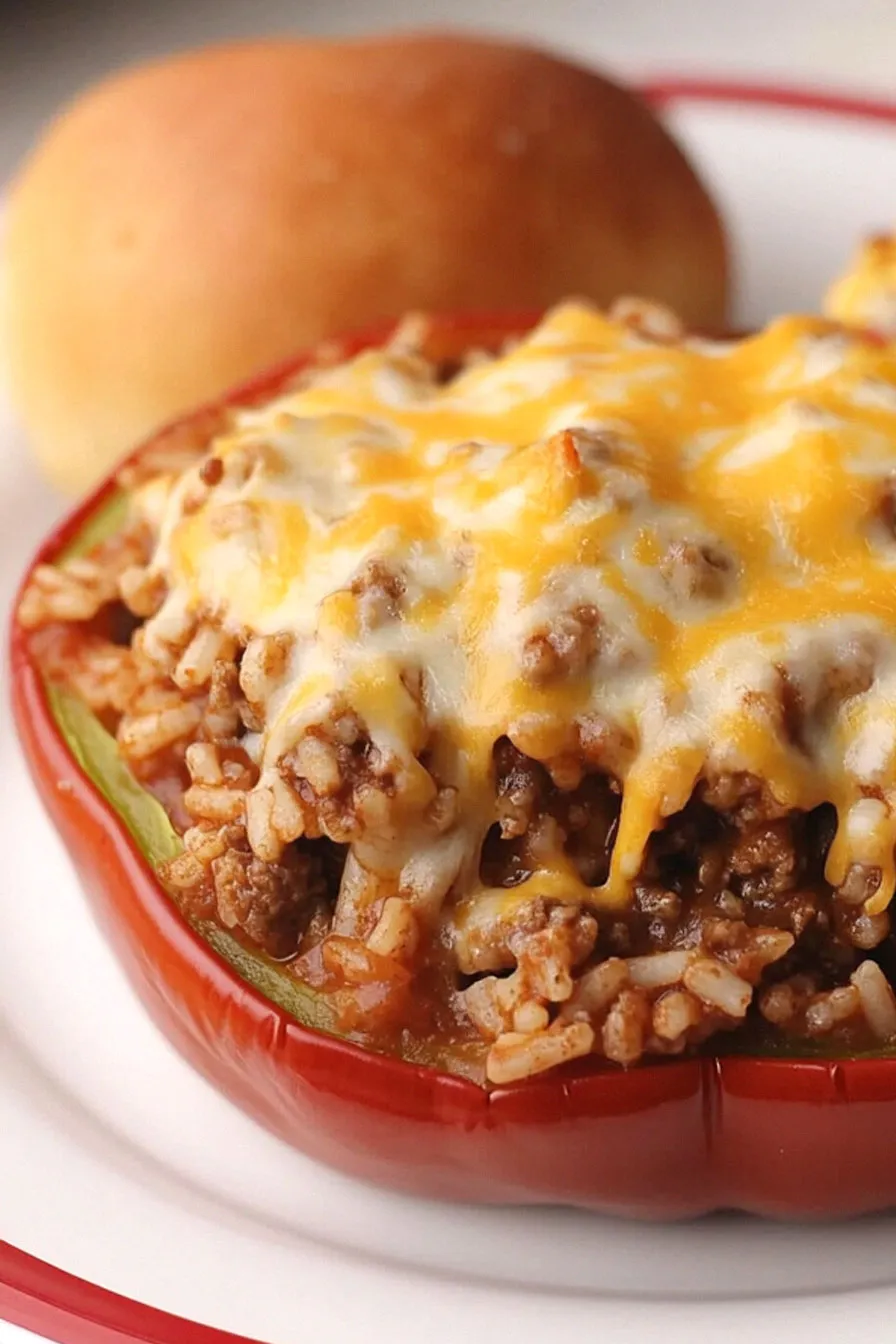 Quick Rice-A-Roni Stuffed Bell Peppers