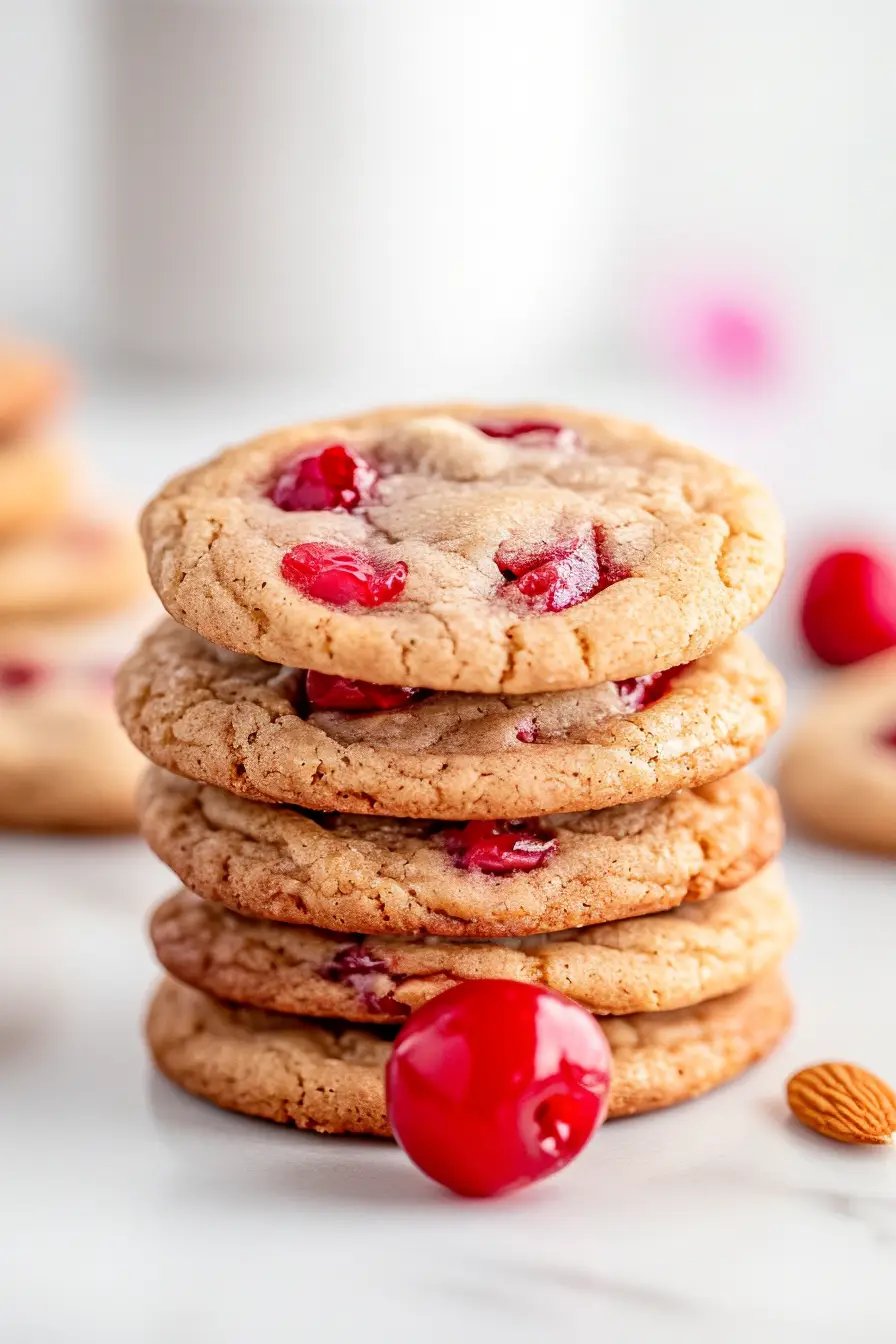 Easy Cherry Almond Cookies