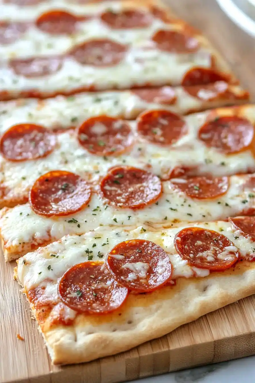 Savory Low Calorie Flatbread Pizza