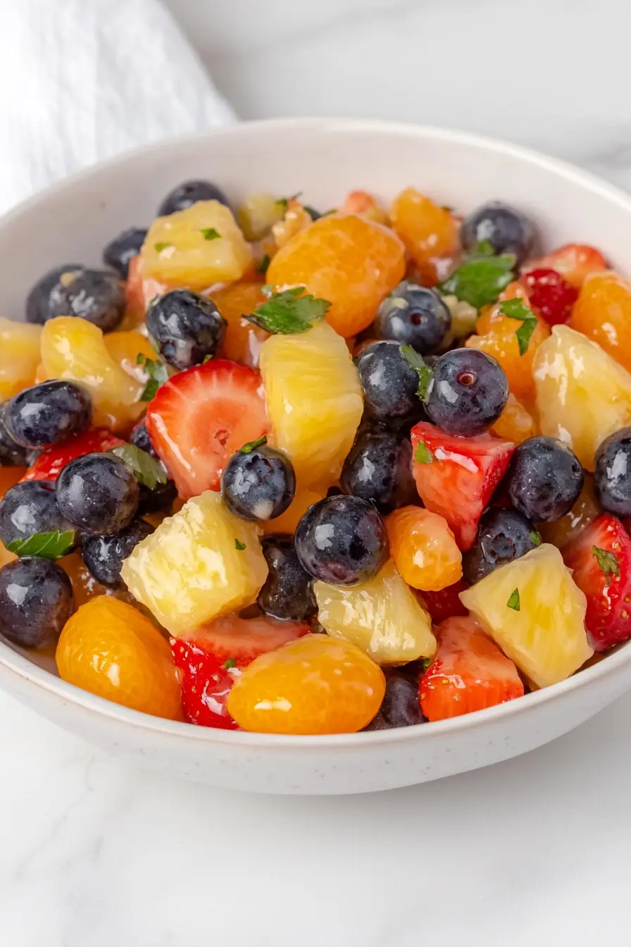 Quick Glazed Fruit Salad