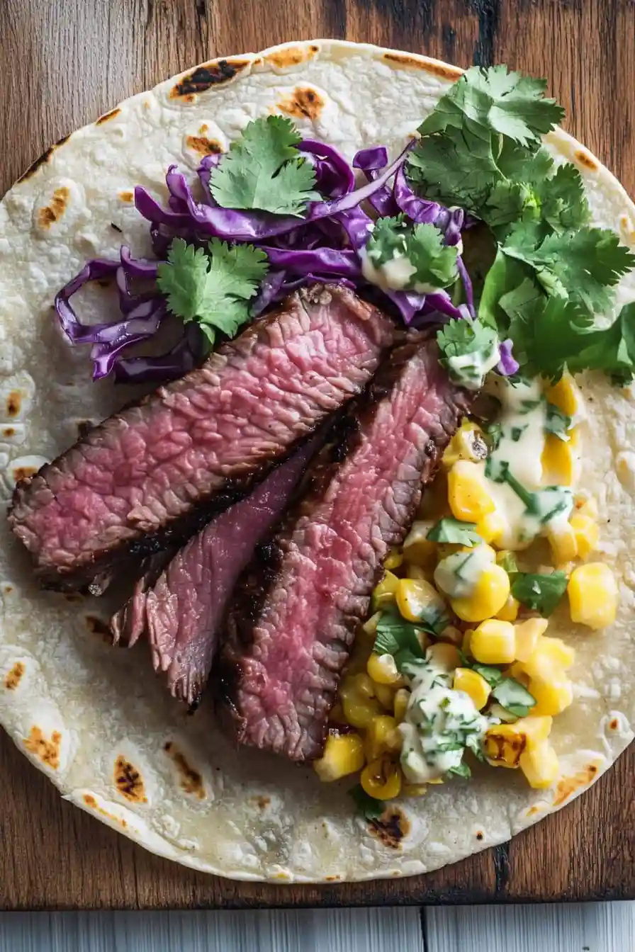 Loaded Grilled Steak Elote Tacos
