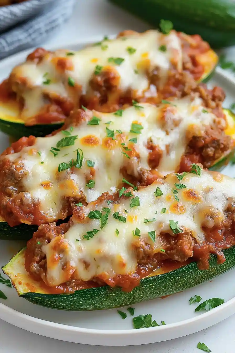 Savory Zucchini Boats