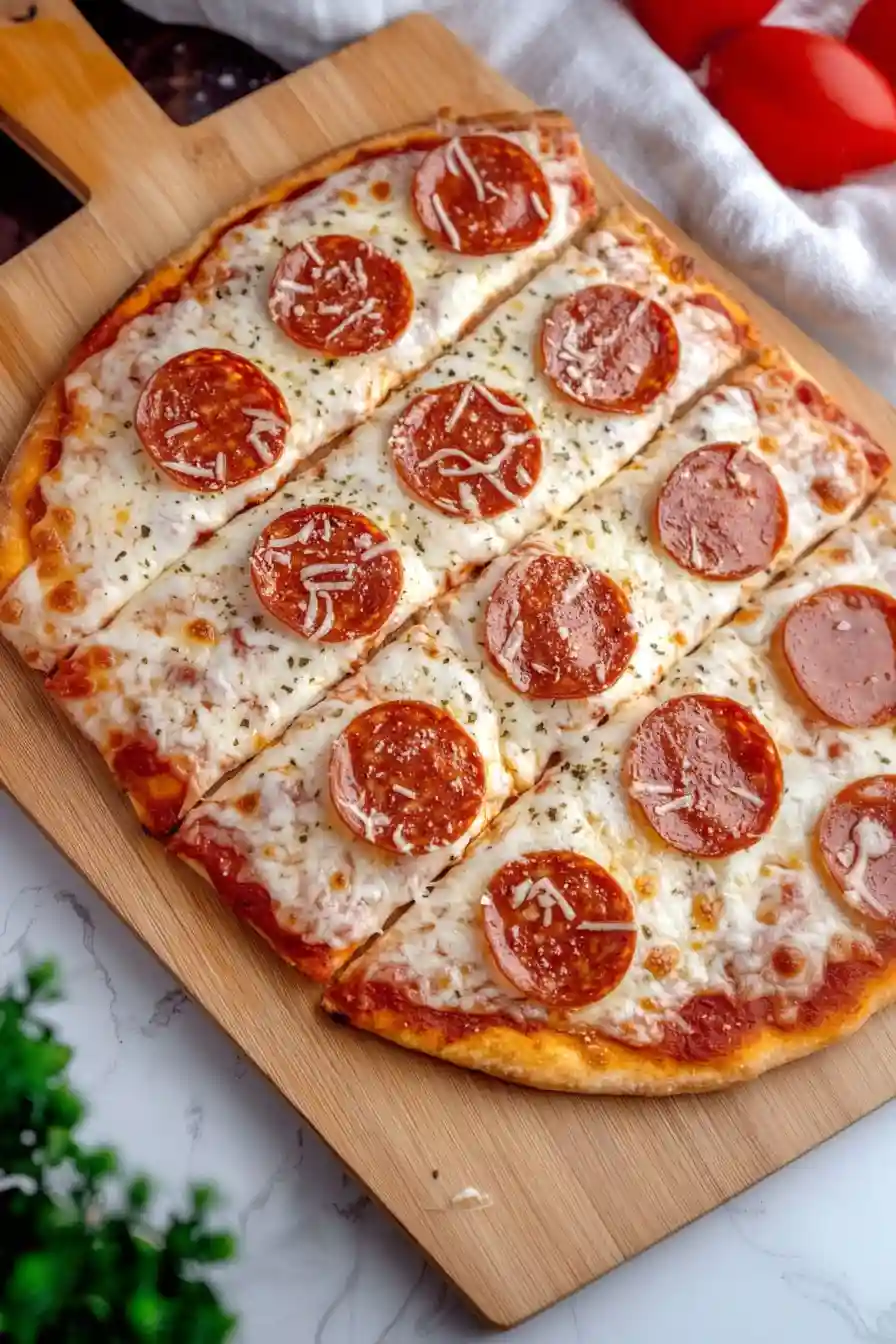 Savory Low Calorie Flatbread Pizza