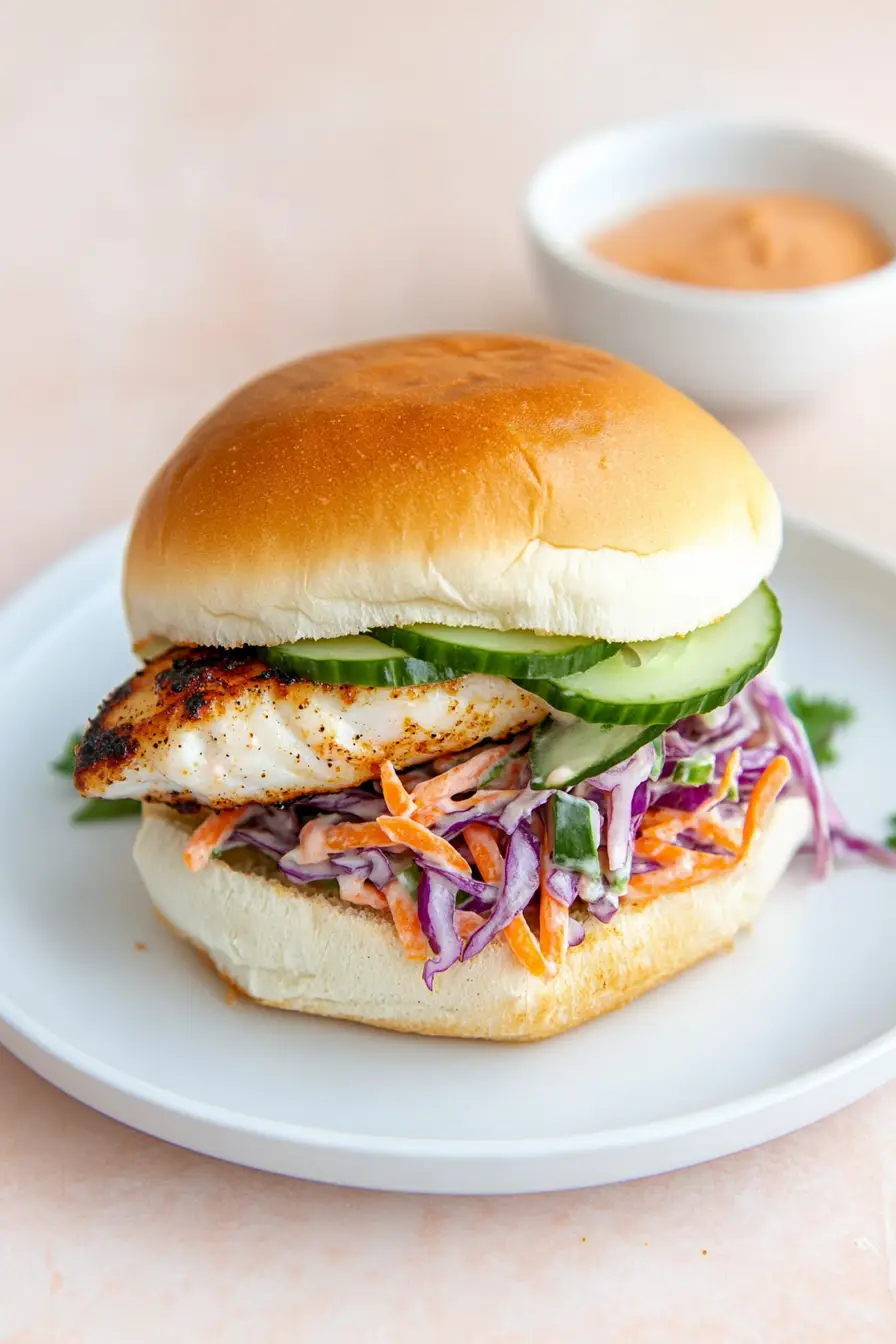 Delicious Grilled Fish Sandwich