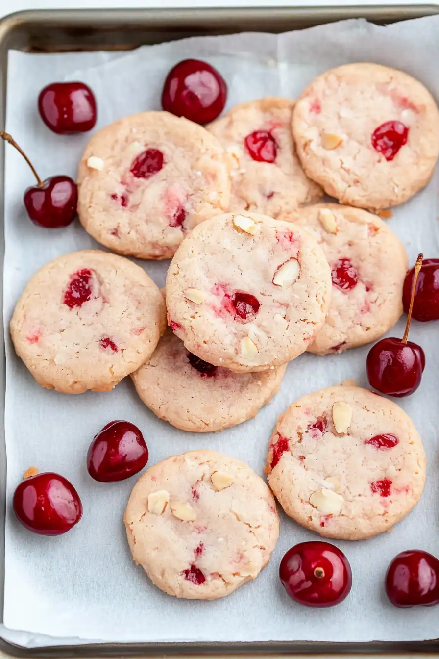 Soft Cherry Almond Icebox Cookies