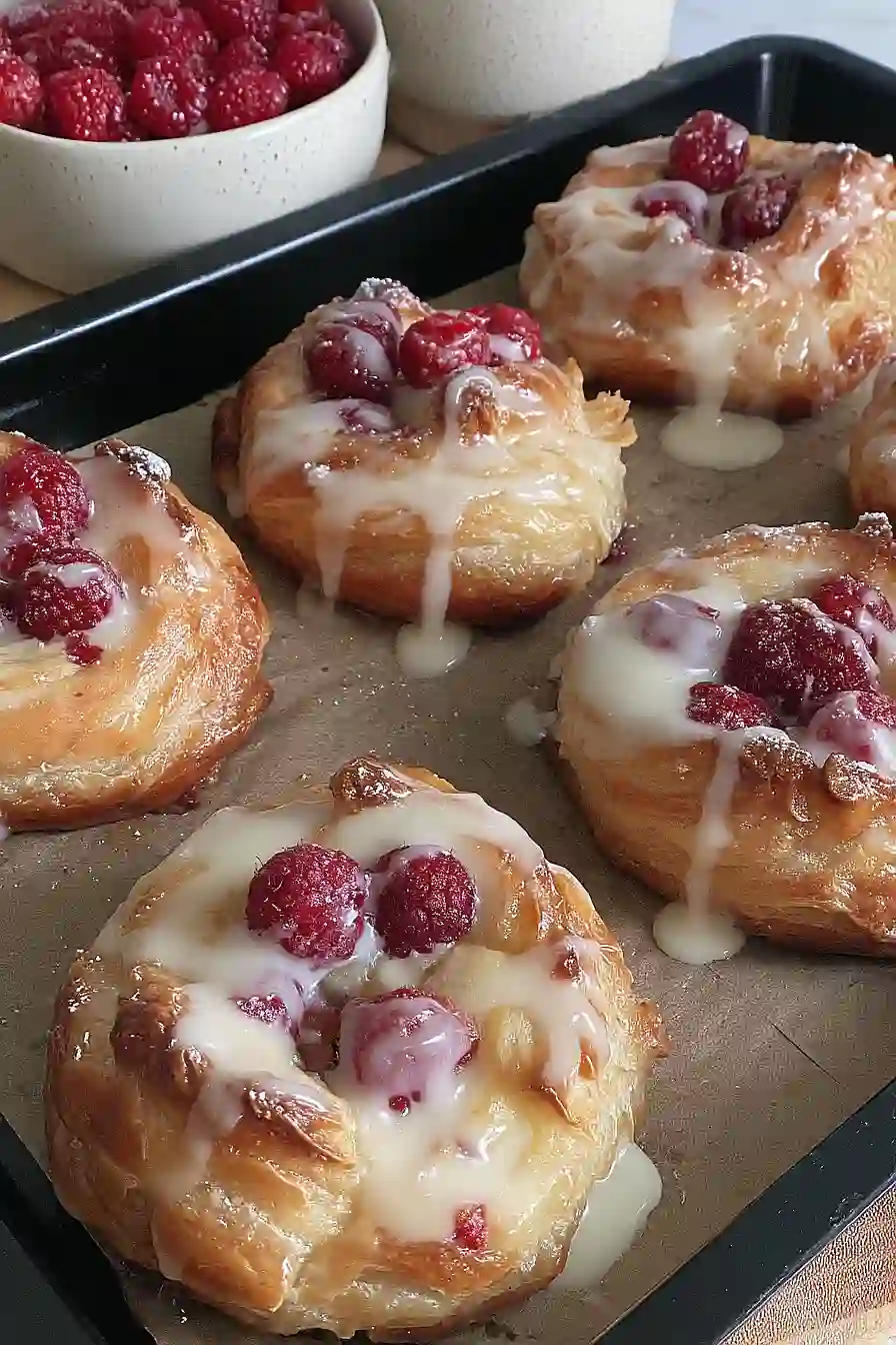 Decadent Raspberry Cream Cheese Danish