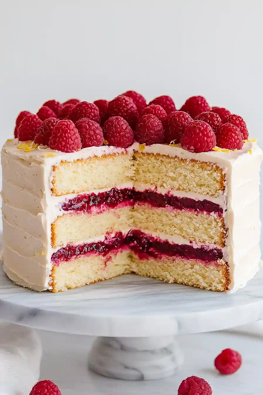 Juicy Raspberry Lemon Cake