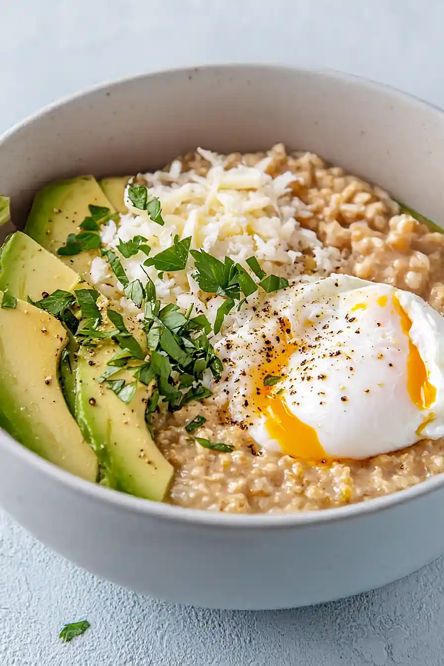 Simple Savory Avocado Oatmeal