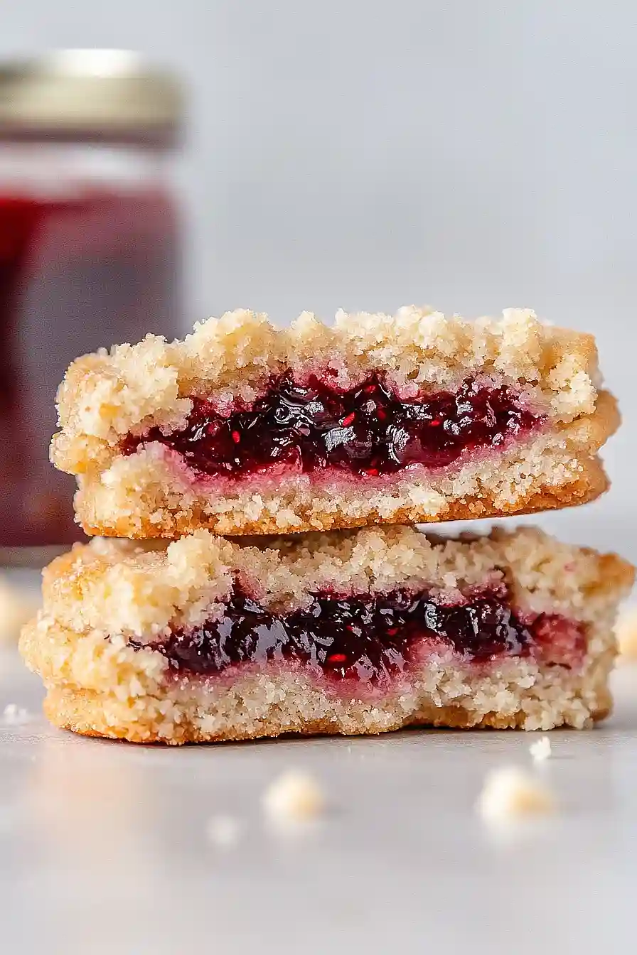 Sweet Raspberry Filled Cookies