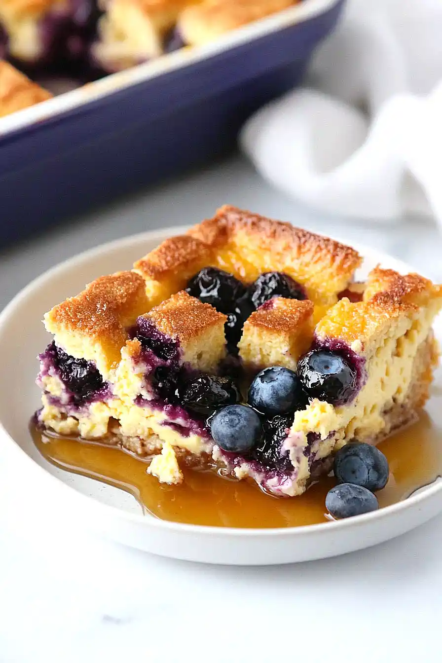 Delicious Blueberry Egg Bake
