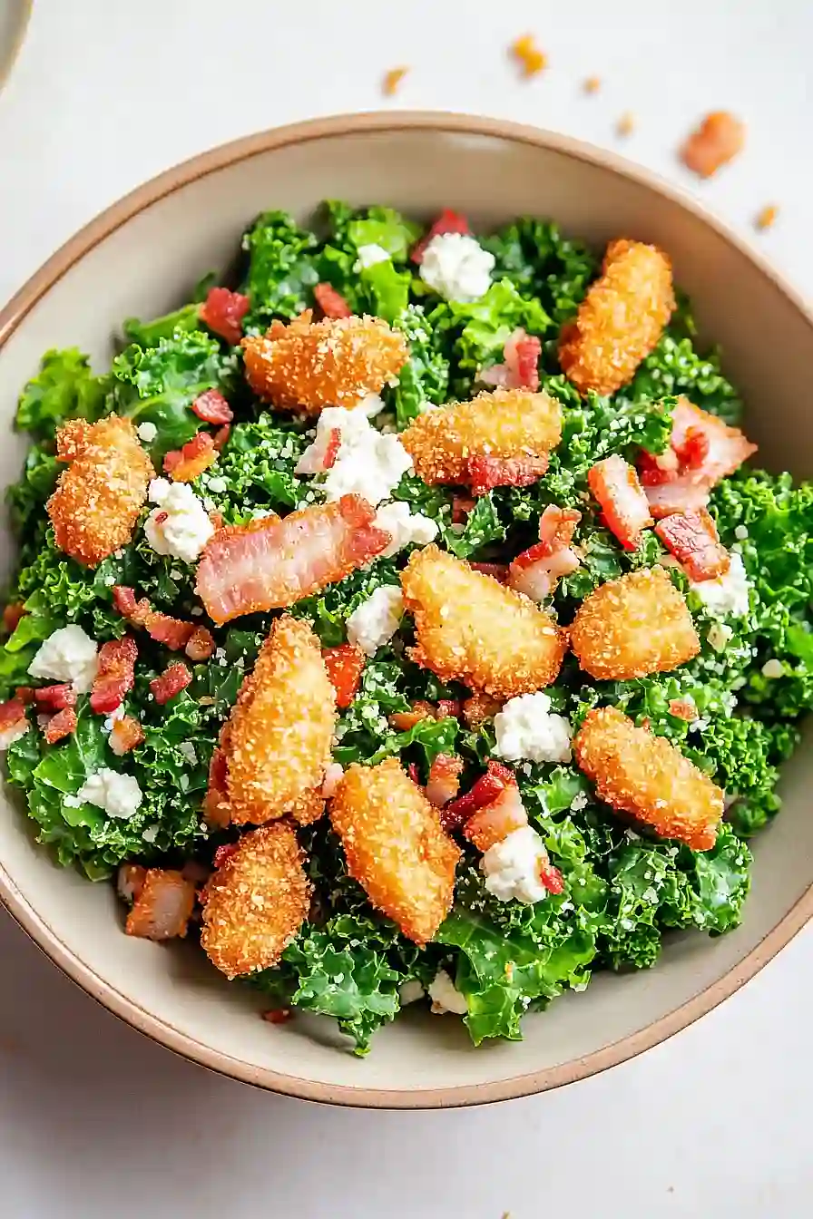 Southern-Style Fried Green Tomato BLT Salad