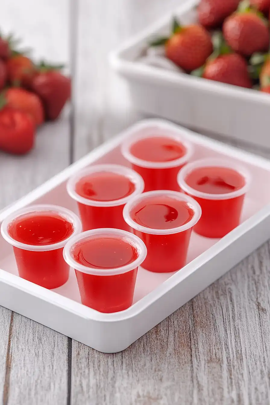Easy Strawberry Jello Shots