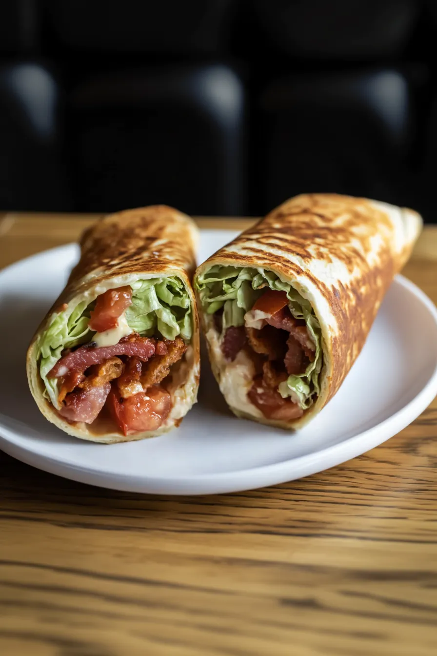 Gourmet BLT Wraps with Secret Sauce