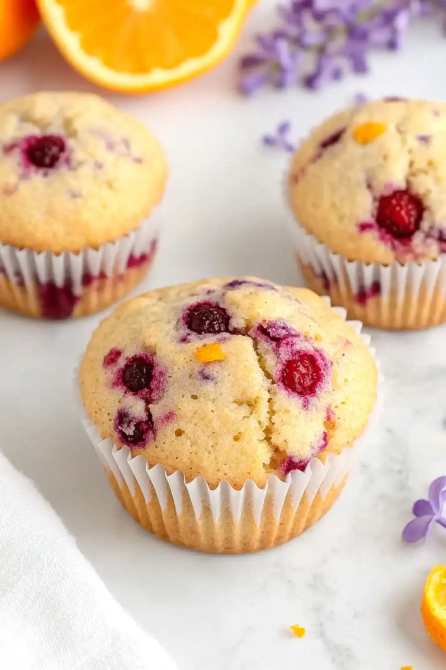 Easy Homemade Raspberry Orange Muffins