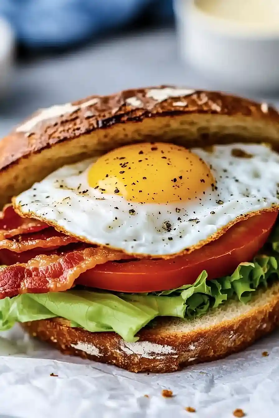 Quick Morning Breakfast BLT Sandwich