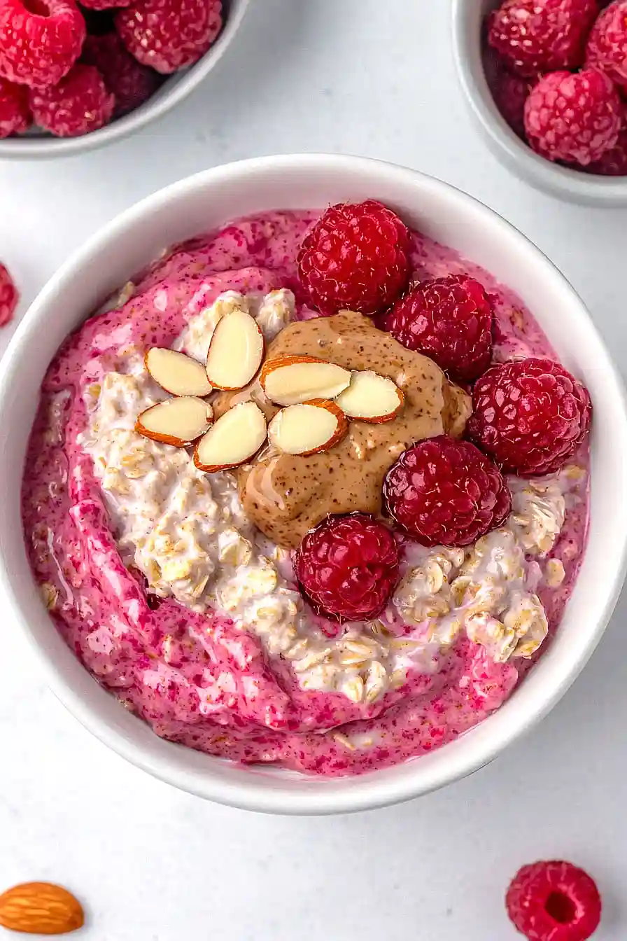 Maple Raspberry Overnight Oats