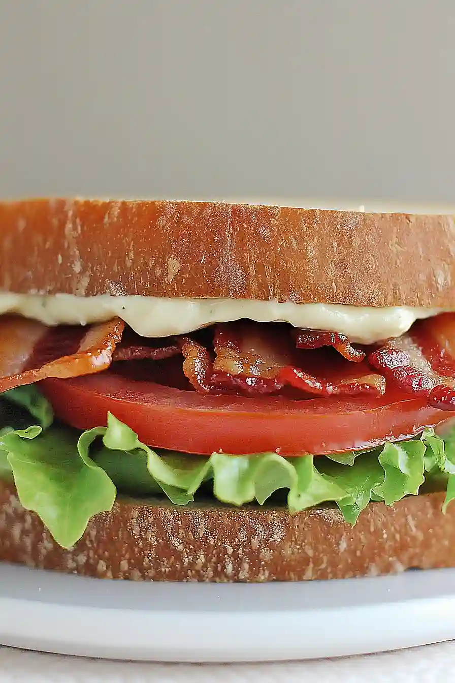 Crispy Bacon BLT Sandwich with Garlic Aioli