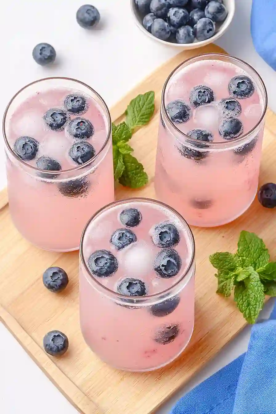 Easy Fresh Blueberry Lemonade