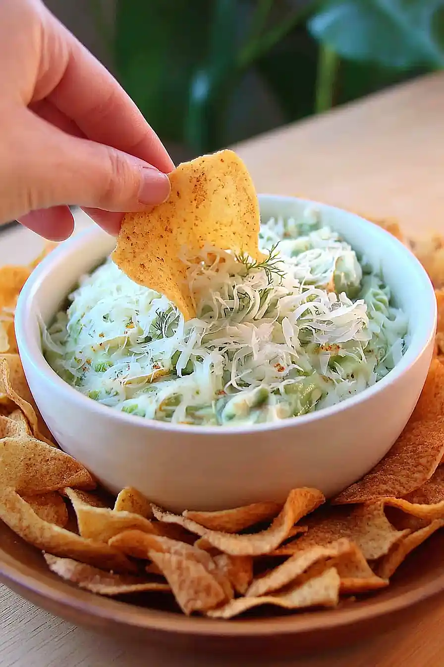 Quick & Easy Garlic Scape Dip