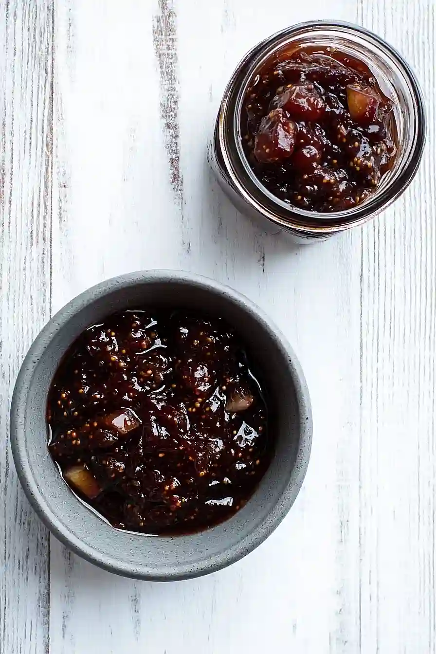 Warm Spiced Apple Fig Chutney