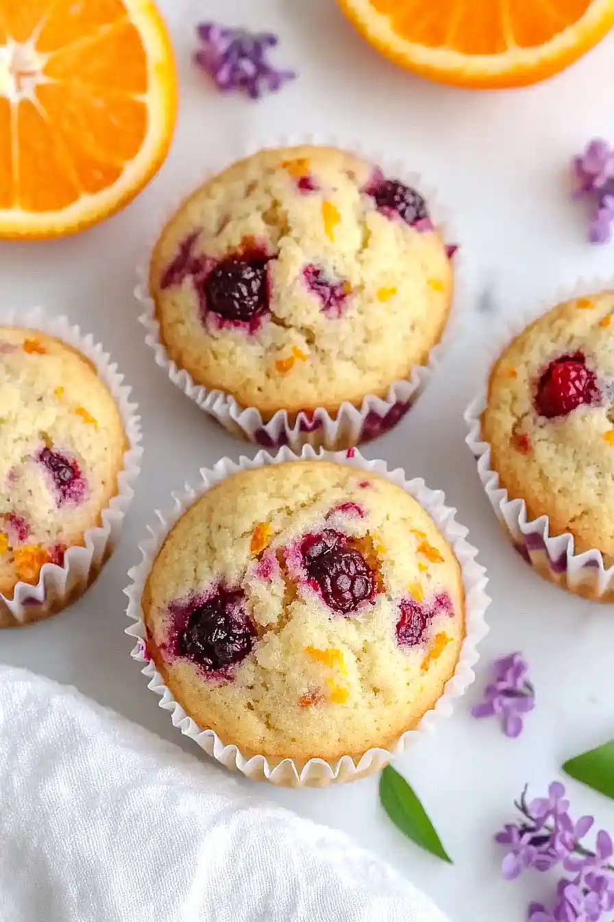 Easy Homemade Raspberry Orange Muffins