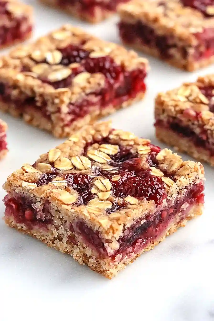 Delicious Raspberry Oatmeal Bars
