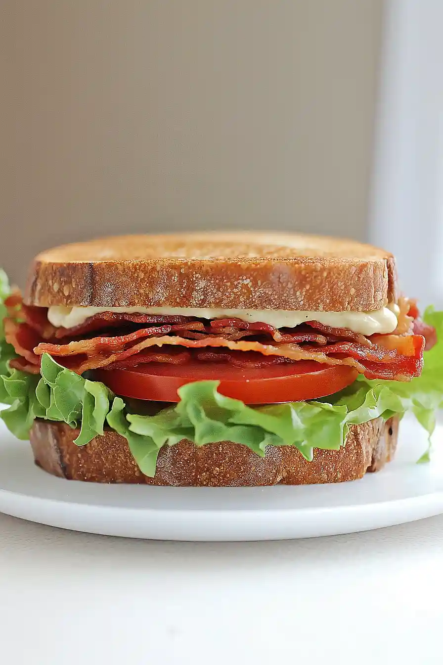 Crispy Bacon BLT Sandwich with Garlic Aioli