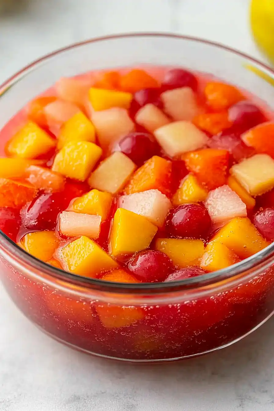 Simple 4-Ingredient Fruit Cocktail Jello Salad