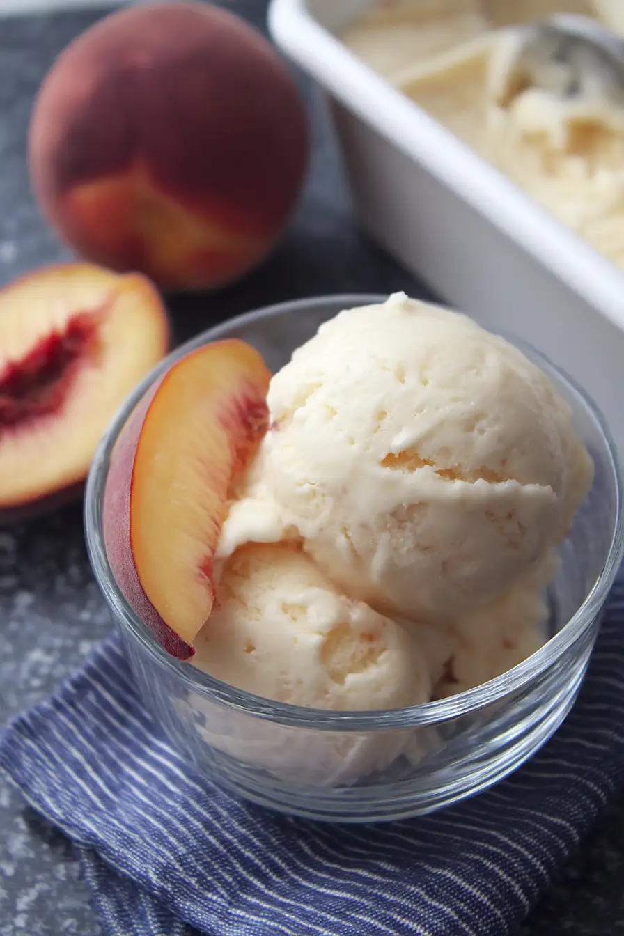 Luscious Nectarine Ice Cream