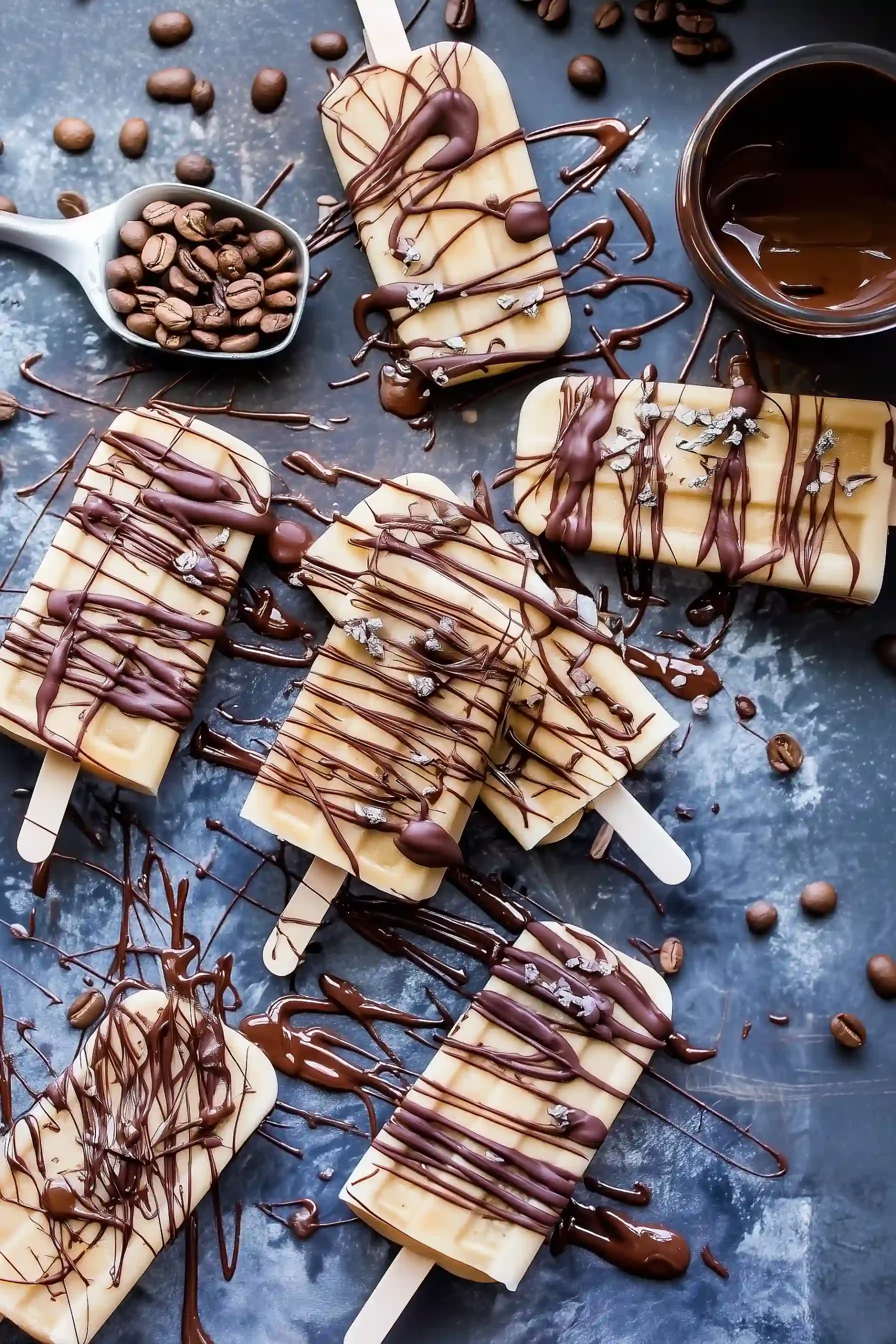 Smooth Vanilla Cold Brew Coffee Popsicles