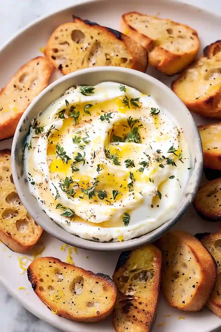 Homemade Ricotta Dip with Honey