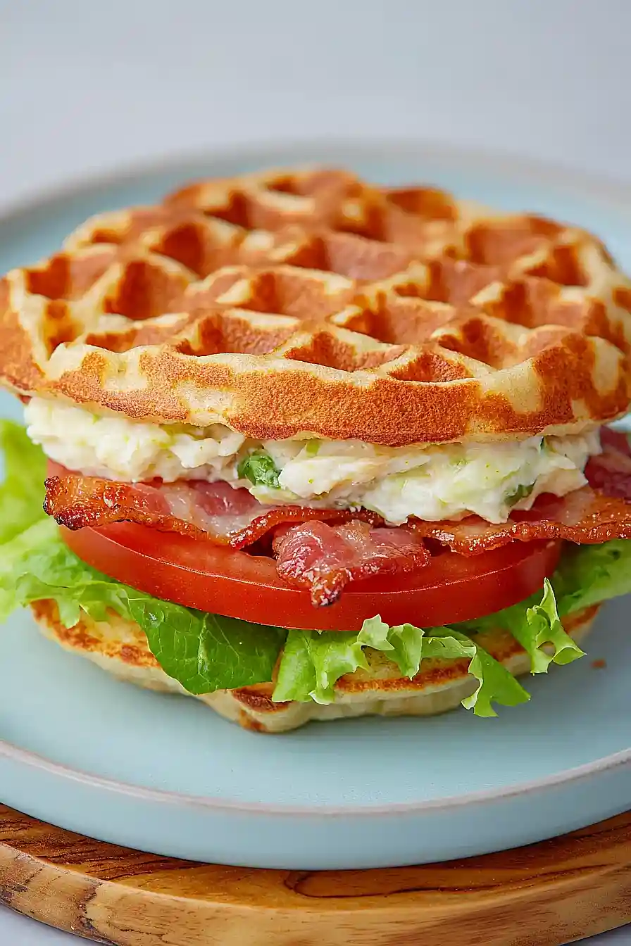 Irresistible Keto BLT Chaffle Sandwich