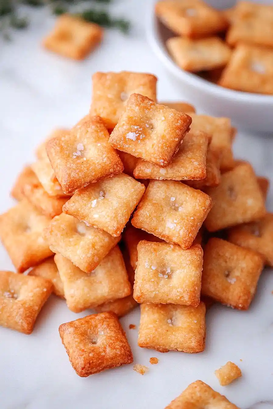 Tasty Homemade Cheese Crackers
