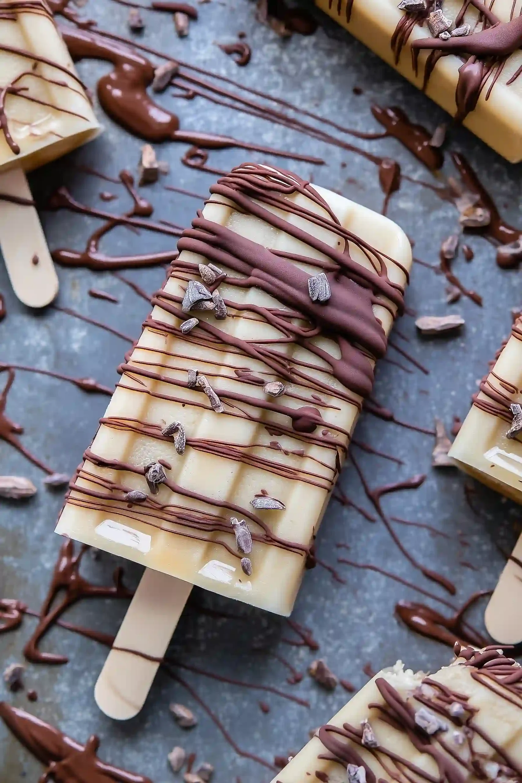 Smooth Vanilla Cold Brew Coffee Popsicles