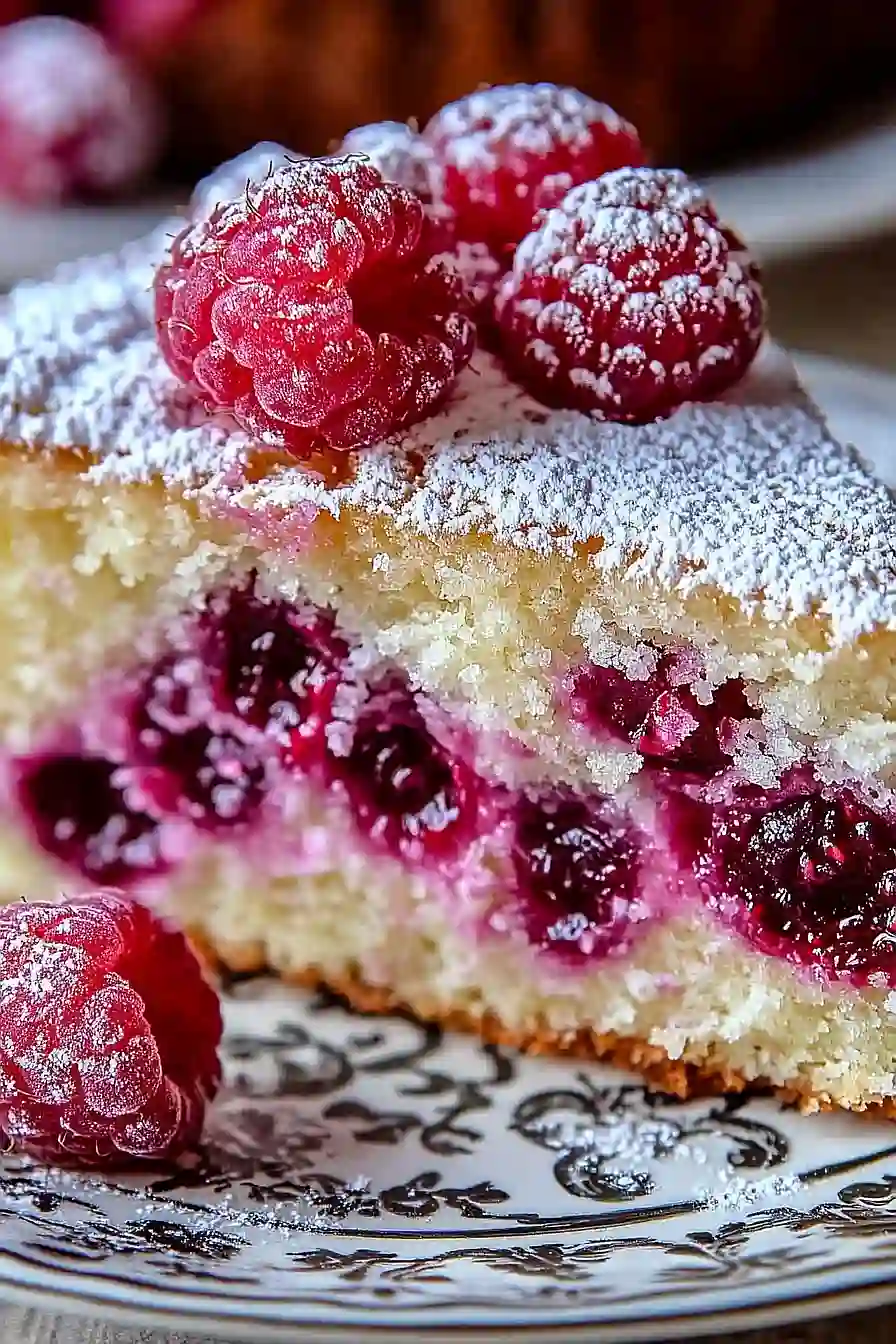 Rich Raspberry Yogurt Cake