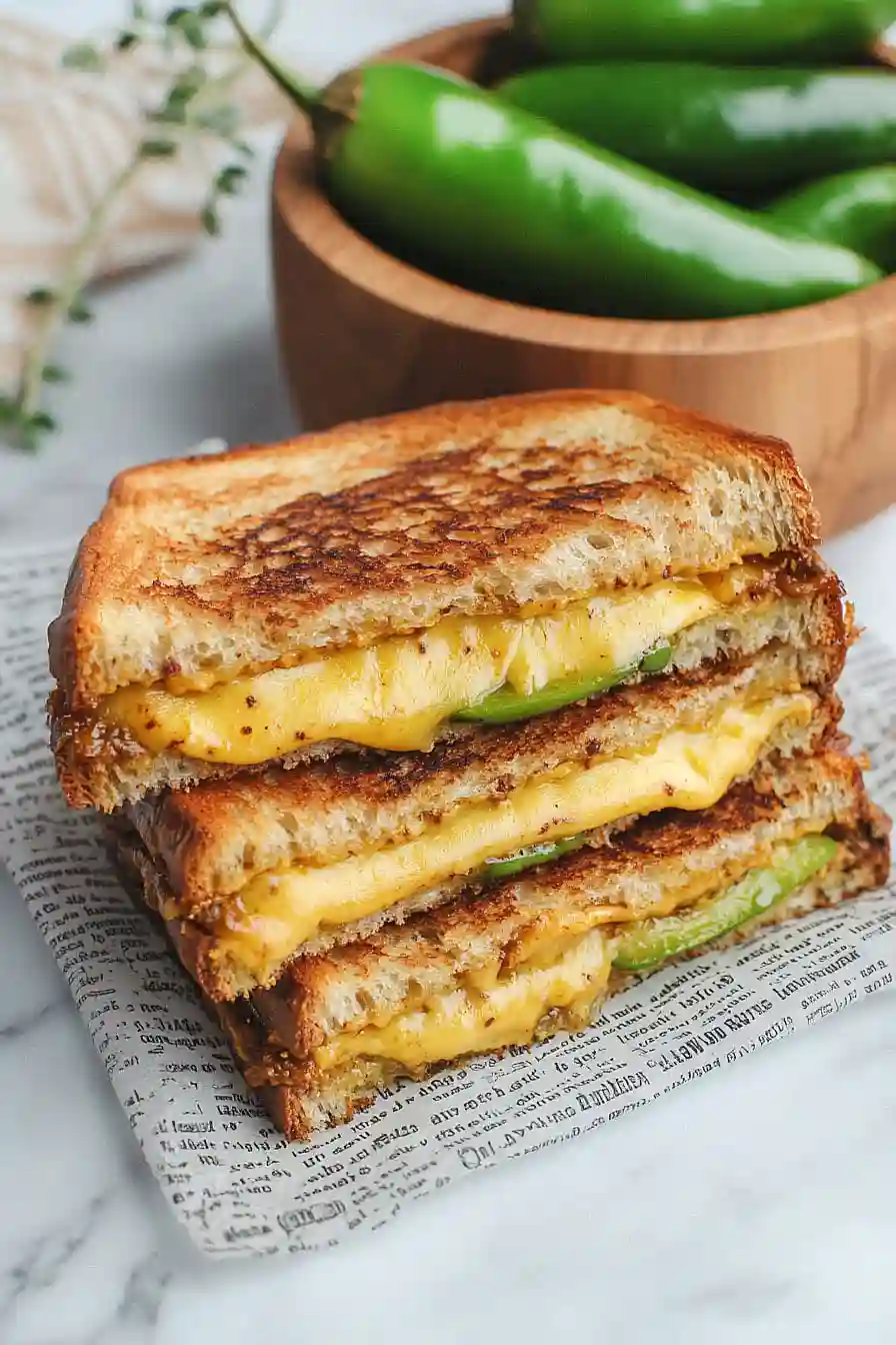 Spicy Hatch Chile Grilled Cheese