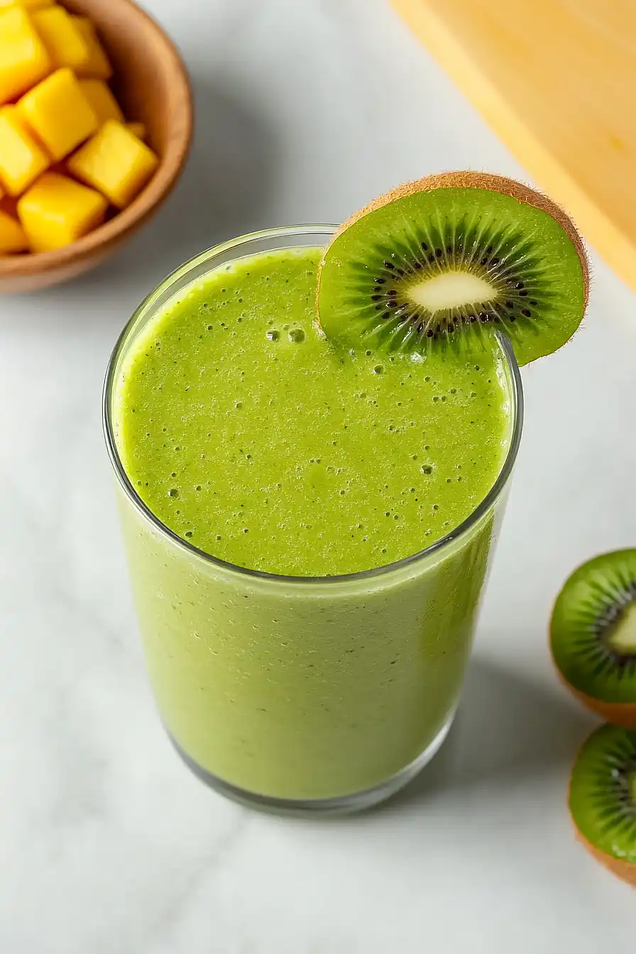 Homemade Mango Kiwi Smoothie