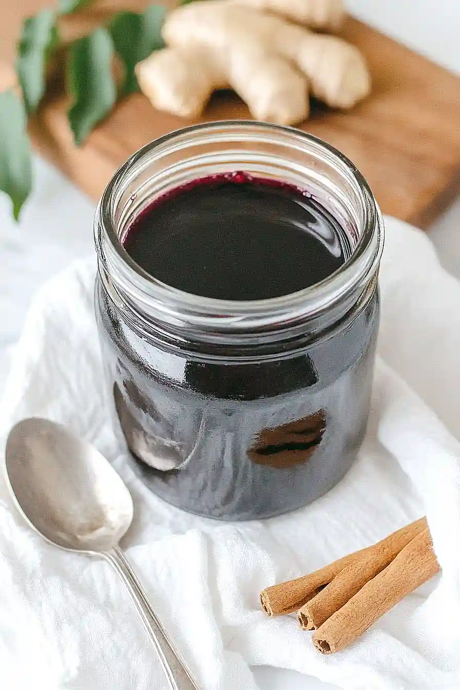 Beneficial Elderberry Syrup with Astragalus