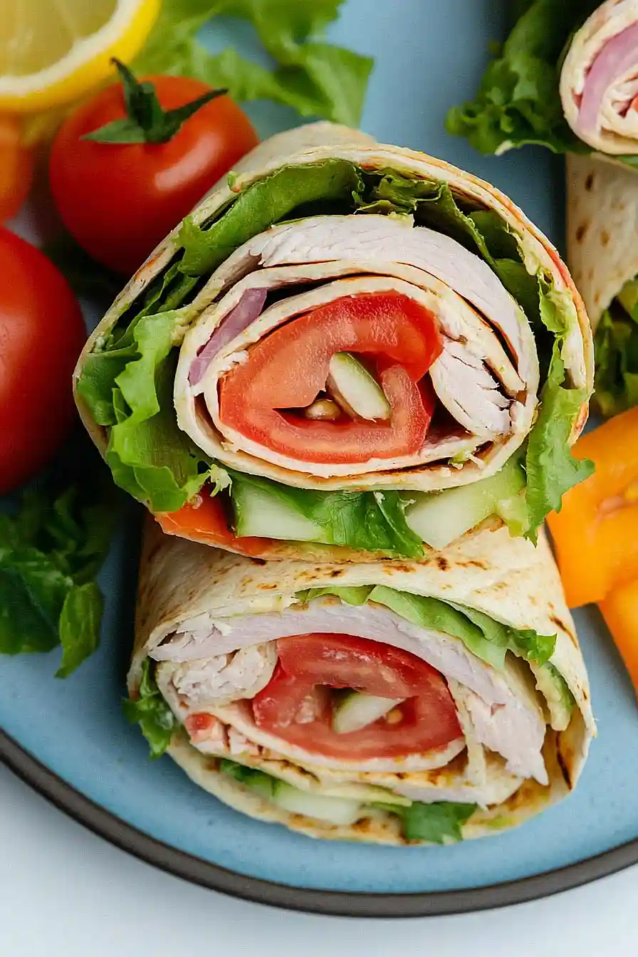 Easy Turkey and Cheese Wraps