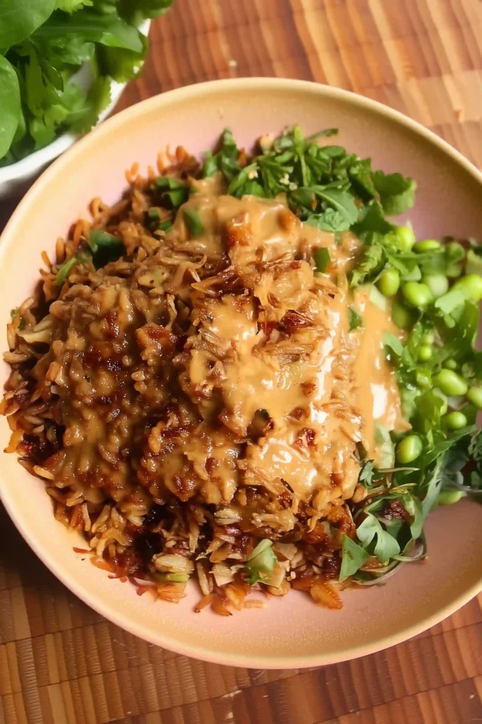 Irresistible Satay Crispy Rice Salad