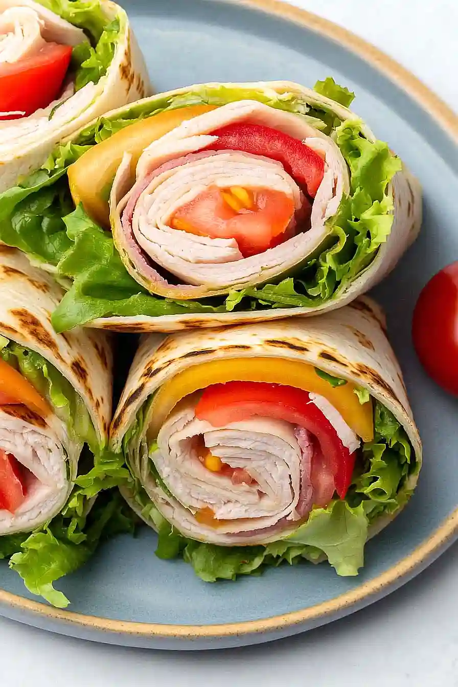 Easy Turkey and Cheese Wraps