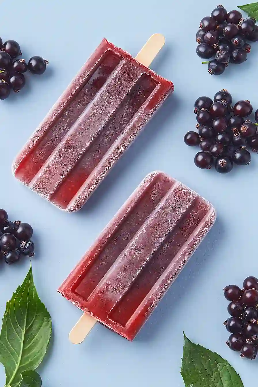Natural Elderberry Syrup Popsicles