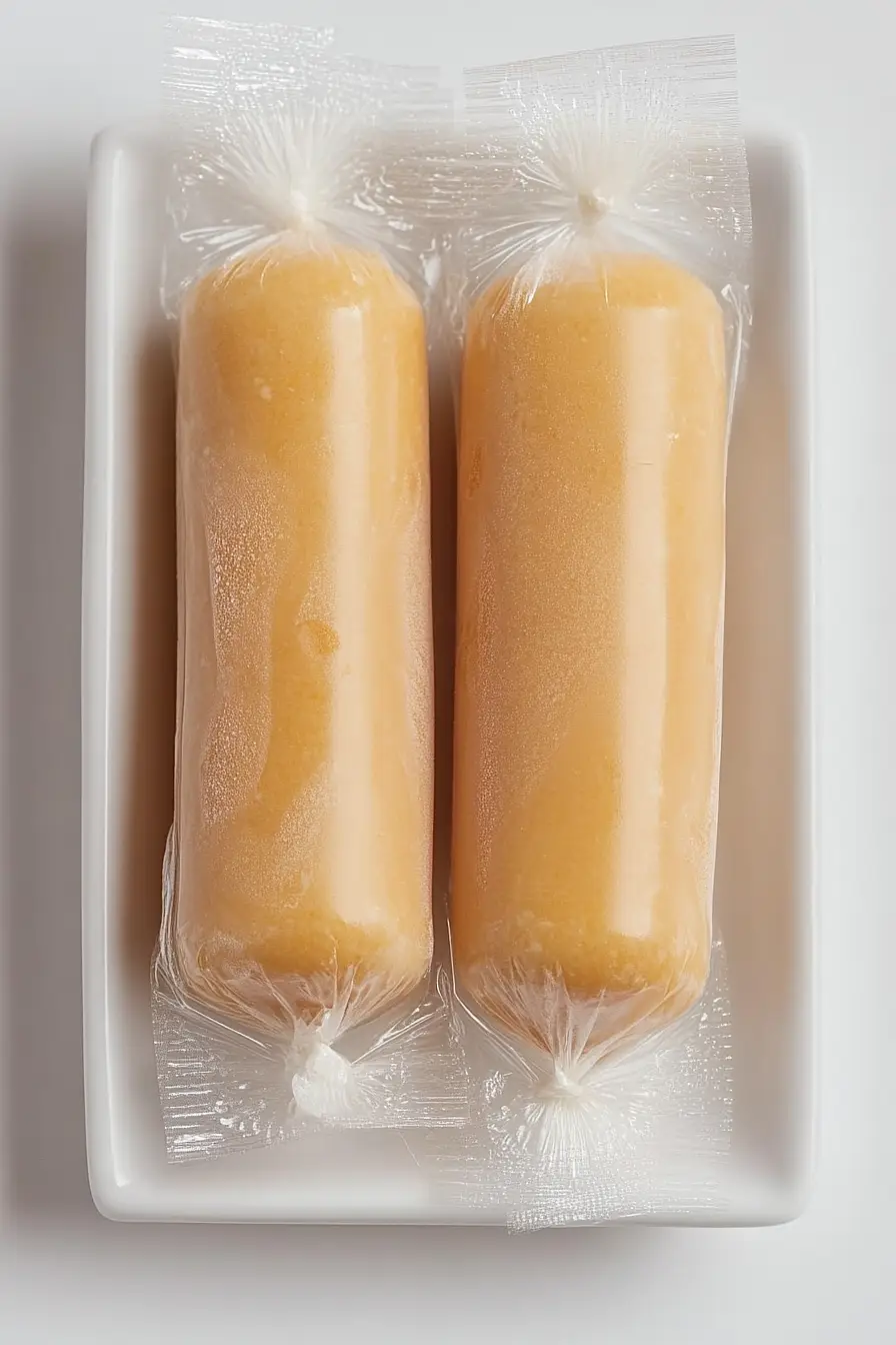 Homemade Mango Ice Candy