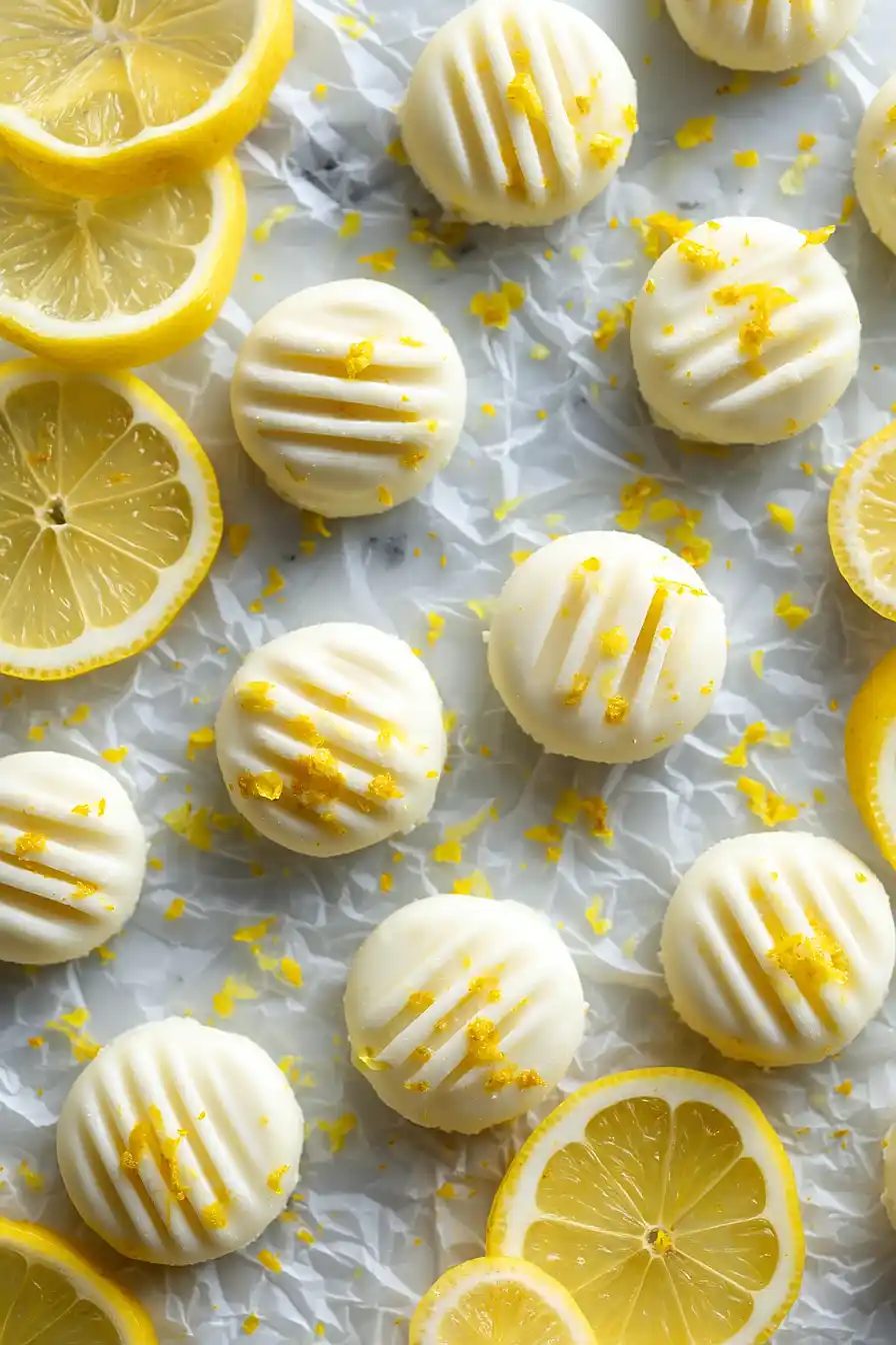 Buttery Lemon Cream Cheese Mints